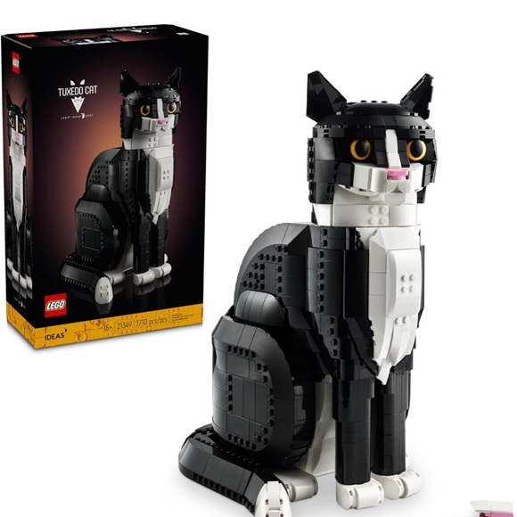 Lego | Cat | Lego Tuxedo Cat Building Set Black And White | Poshmark